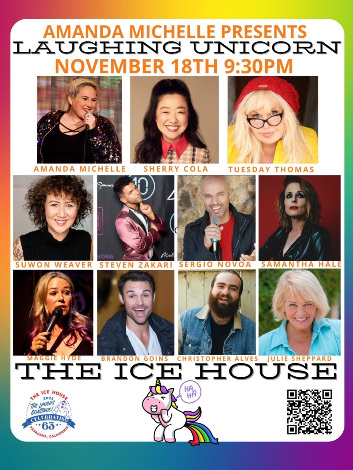 Ice House Comedy: Laughing Unicorn with Amanda Michelle » Playhouse ...