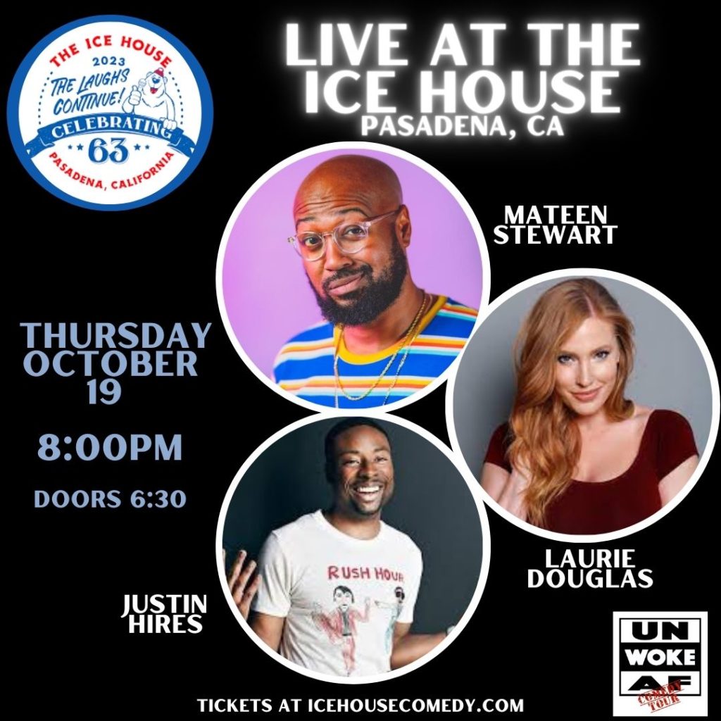 Ice House Comedy: Unwoke AF Comedy Tour » Playhouse Village Association