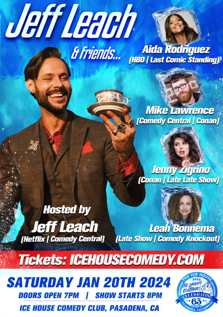 Ice House Comedy: Jeff Leach & Friends » Playhouse Village Association